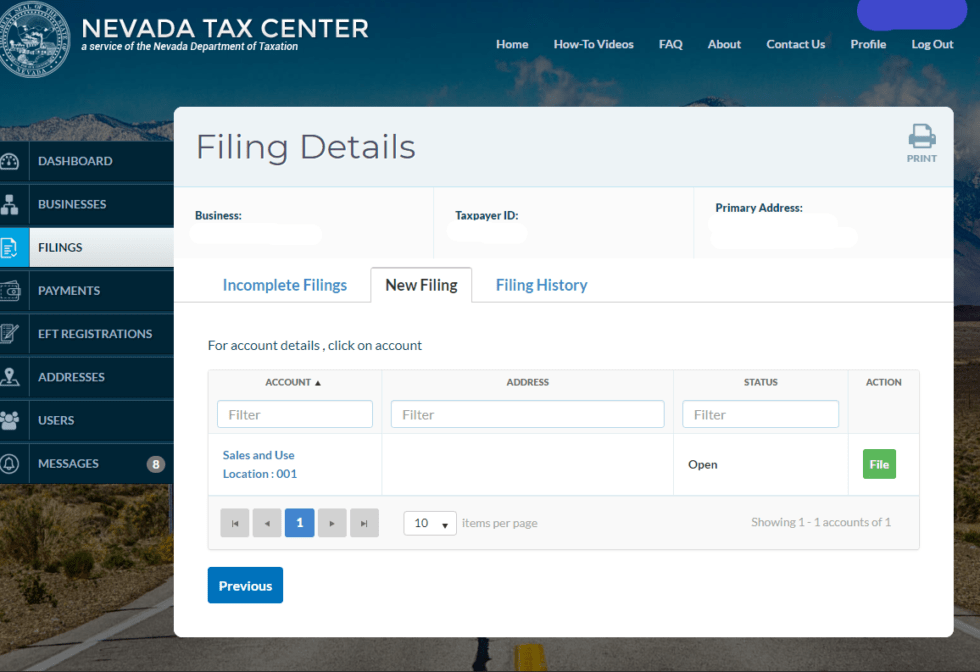 How to File and Pay Sales Tax in Nevada | TaxValet